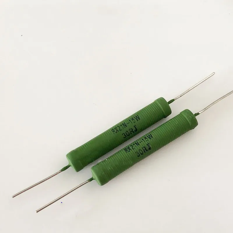 5pcs RX21 15W Wire Wound Resistance 5% 1R 10R 100R 200R 1K 2K 10K 12K ...