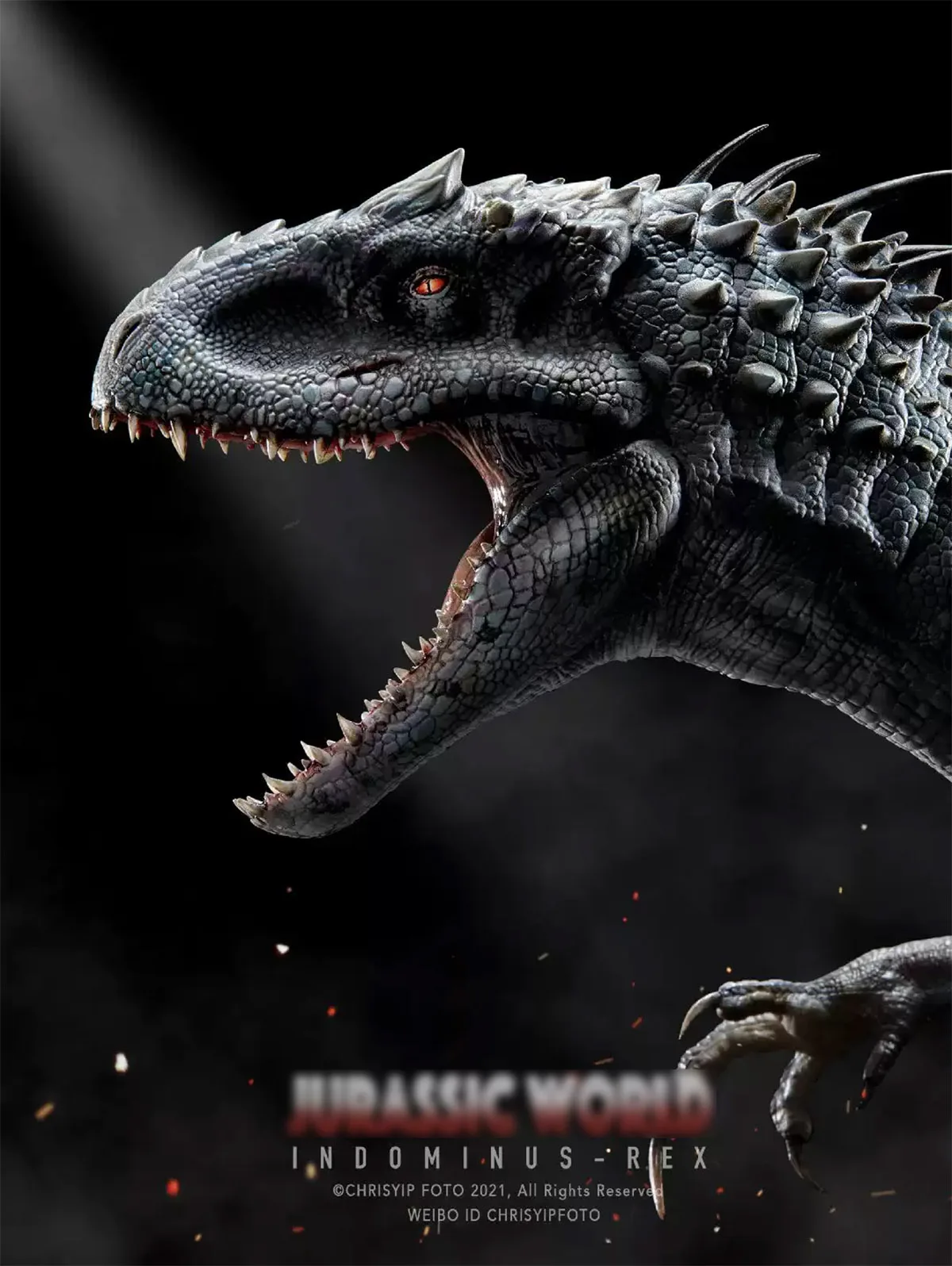 W Dragon figura Original de Indominus Rex, Lord of Abyss, prehistórico ...