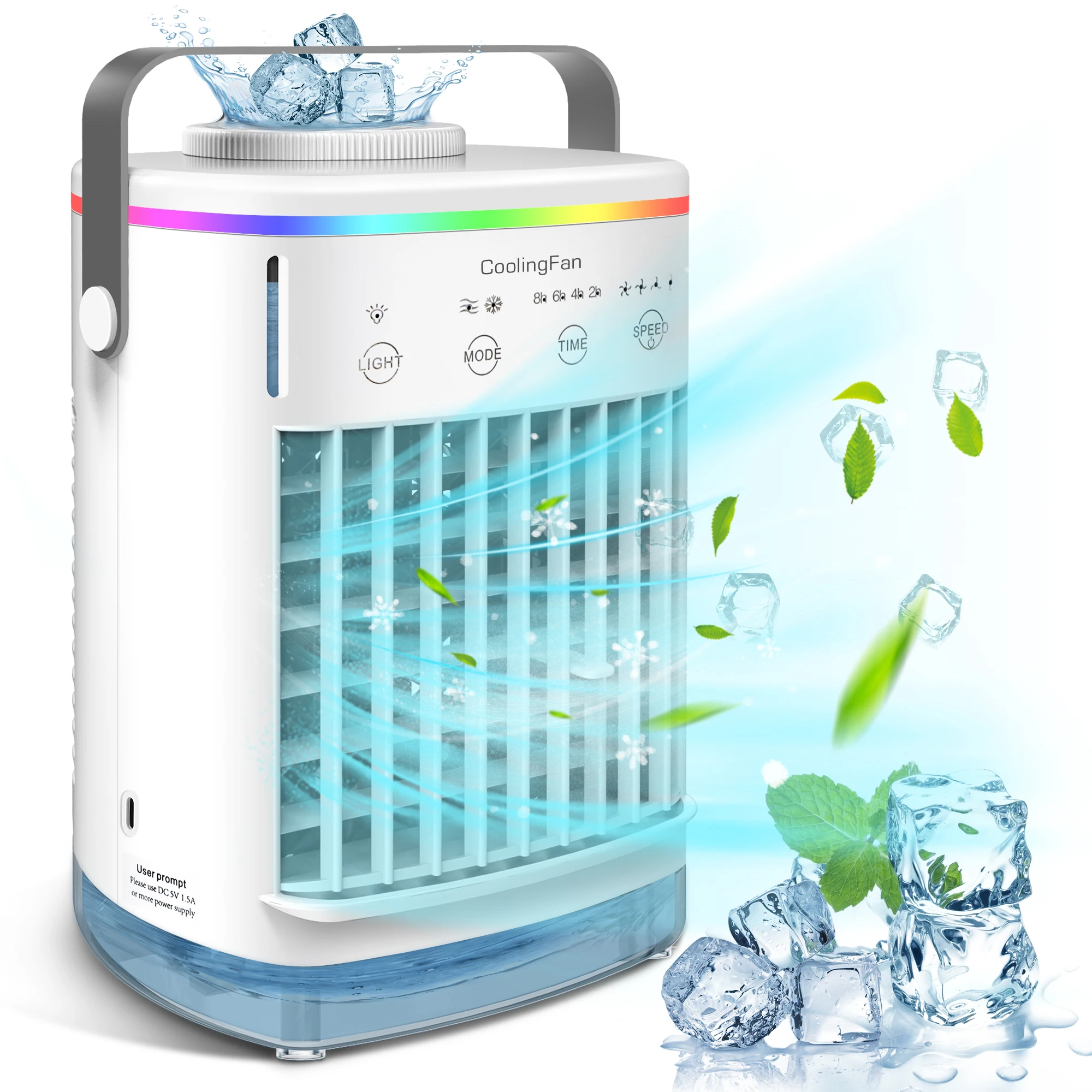 Portable-Air-Conditioner-Cooling-Fan-Water-Cooling-Spray-Fan-USB ...