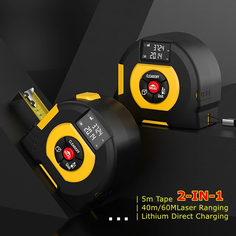 Digital-Laser-Tape-Measure-Ruler-670nm-Laser-Distance-Meter-Laser ...