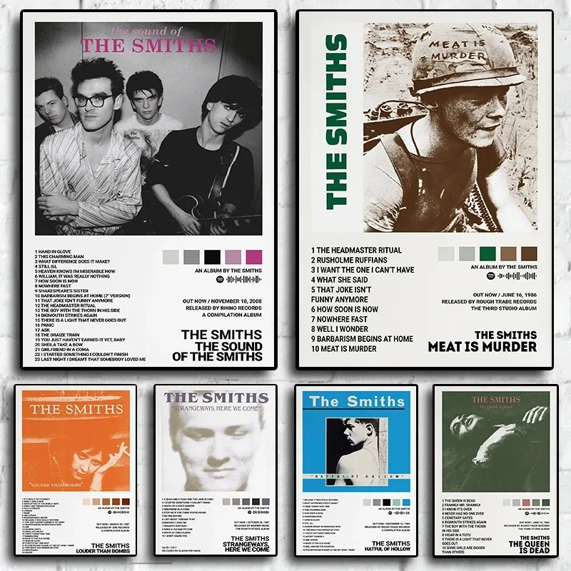 The-Smiths-Classics-Rock-Band-Music-Album-Covers-Art-Home-Wall-Decor ...