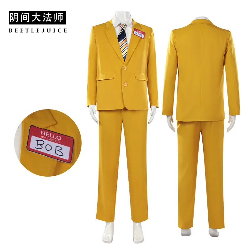 Movie BOB Cosplay Costume BOB Uniform Suit with Tie for Men Outfit ...