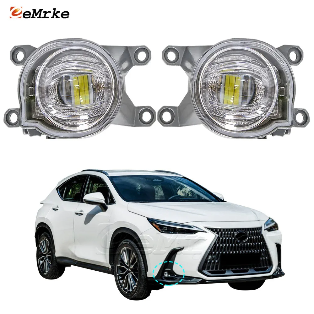 2-Pcs Car Front Bumper LED Fog Driving Light DRL for Lexus NX NX250 ...
