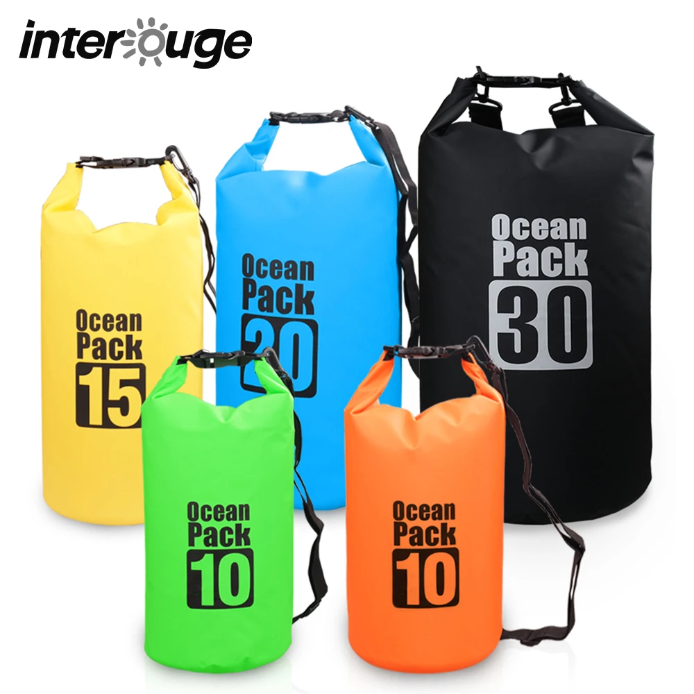 Outdoor Waterproof Dry Backpack Water Floating Bag Roll Top Sack For ...