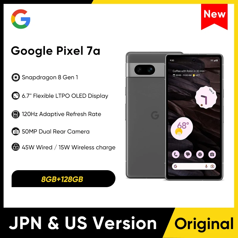 Google-Pixel-7A-5G-Google-Tensor-G2-128GB-8GB-pantalla-FHD-de-6-1 ...