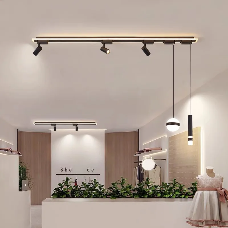 Modern-Led-track-ceiling-lamp-DIY-pendant-spotlight-home-background ...