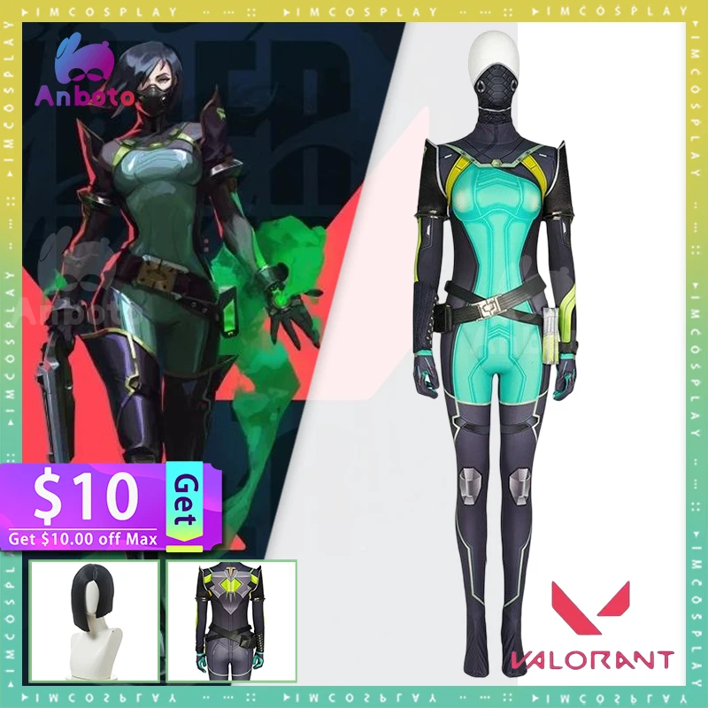 Jogo Valorant Cosplay Traje Anime Valorant Viper Cosplay Traje Role ...