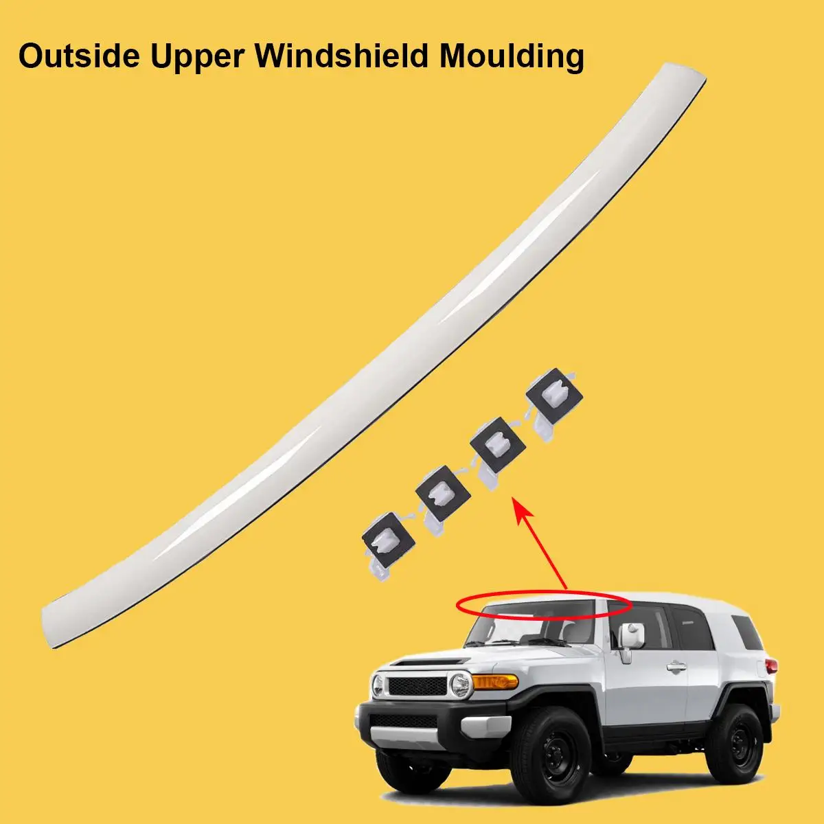 AP01-Front-Upper-Windshield-Molding-For-Toyota-FJ-Cruiser-07-14-4-0L-V6 ...