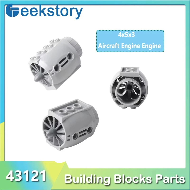 4x5x3 Aircraft Engine Technical Building Blocks Parts 43121 Model With ...