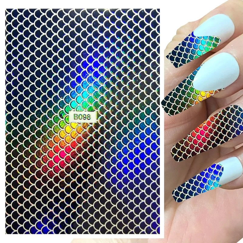 Fish Scale Nail Art
