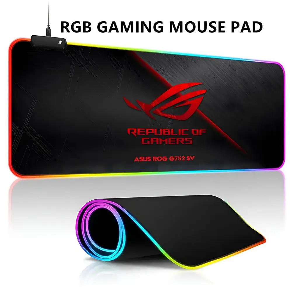 ROG-ASUS-Mouse-Pad-RGB-LED-Light-Gaming-Waterproof-Large-Gamer-Mouse ...