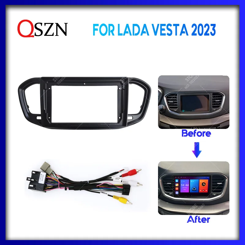 QSZN-9-INCH-Car-Frame-Fascia-For-Lada-Vesta-2023-Adapter-Canbus-Box ...
