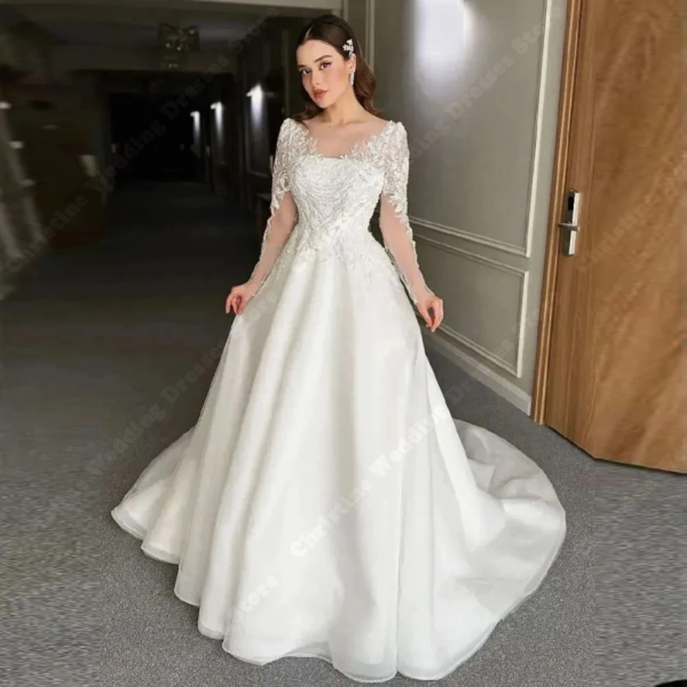 Glitte-Chiffon-Women-Wedding-Dresses-Elegant-Charming-Bridal-Gowns-Lace ...