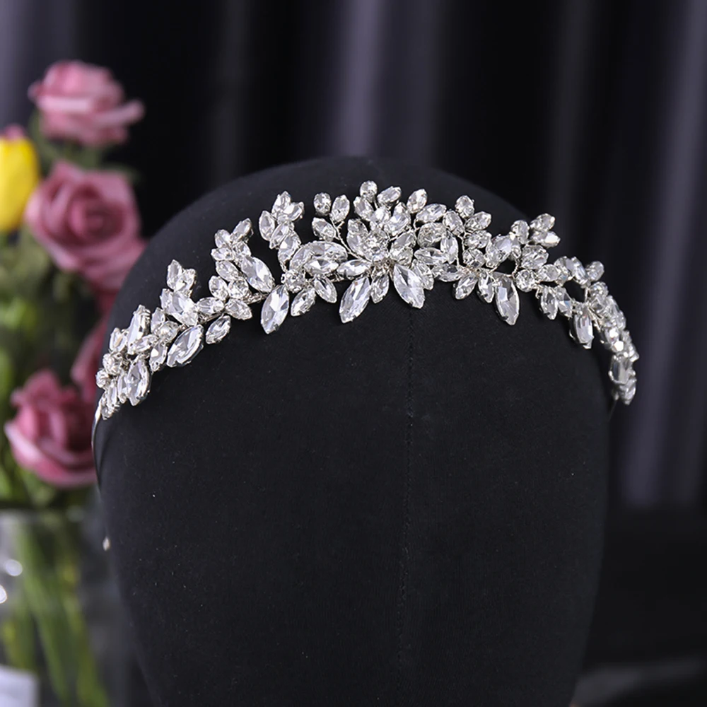 Handmade-Rhinestone-Cristal-Flor-Headband-para-Mulheres-Bridal-Hairband-Tiara-para-Casamento ...
