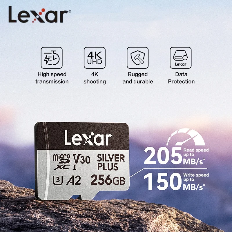 Lexar-TF-Card-Silver-Plus-Professional-1366X-MicroSD-Card-64GB-128GB-256GB-with-Adapter ...