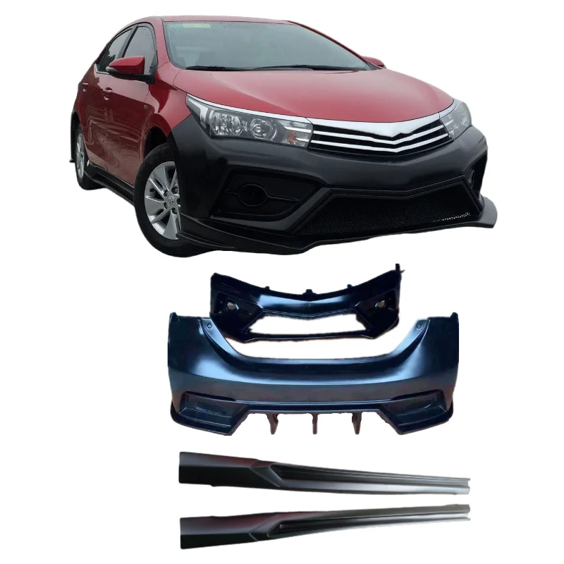Aftermarket-parts-Pp-Body-Kit-Front-Bumper-Rear-Bumper-and-Side-Skirt ...