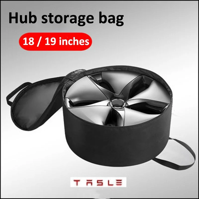 For Tesla Hubcaps bag Oxford Wheel Cover Storage Bag Model3 Aero 18 ...