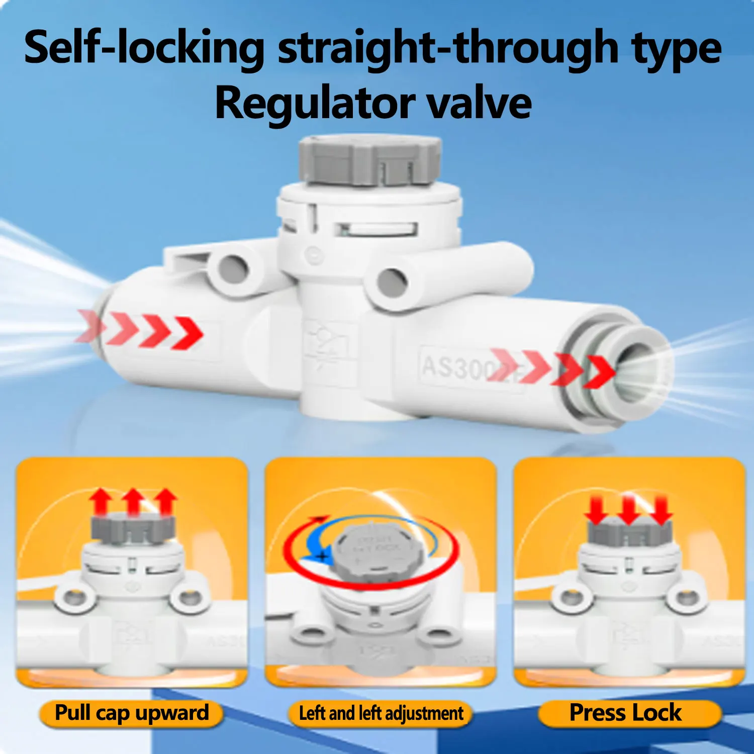 Air Line Throttle Valve Good Quality SMC Type As1002f-04A Pipeline ...