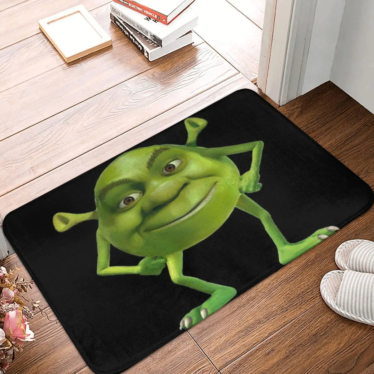 Felpudo-antideslizante-de-Shrek-Meme-Face-Shrek-Wazowski-alfombra-de ...