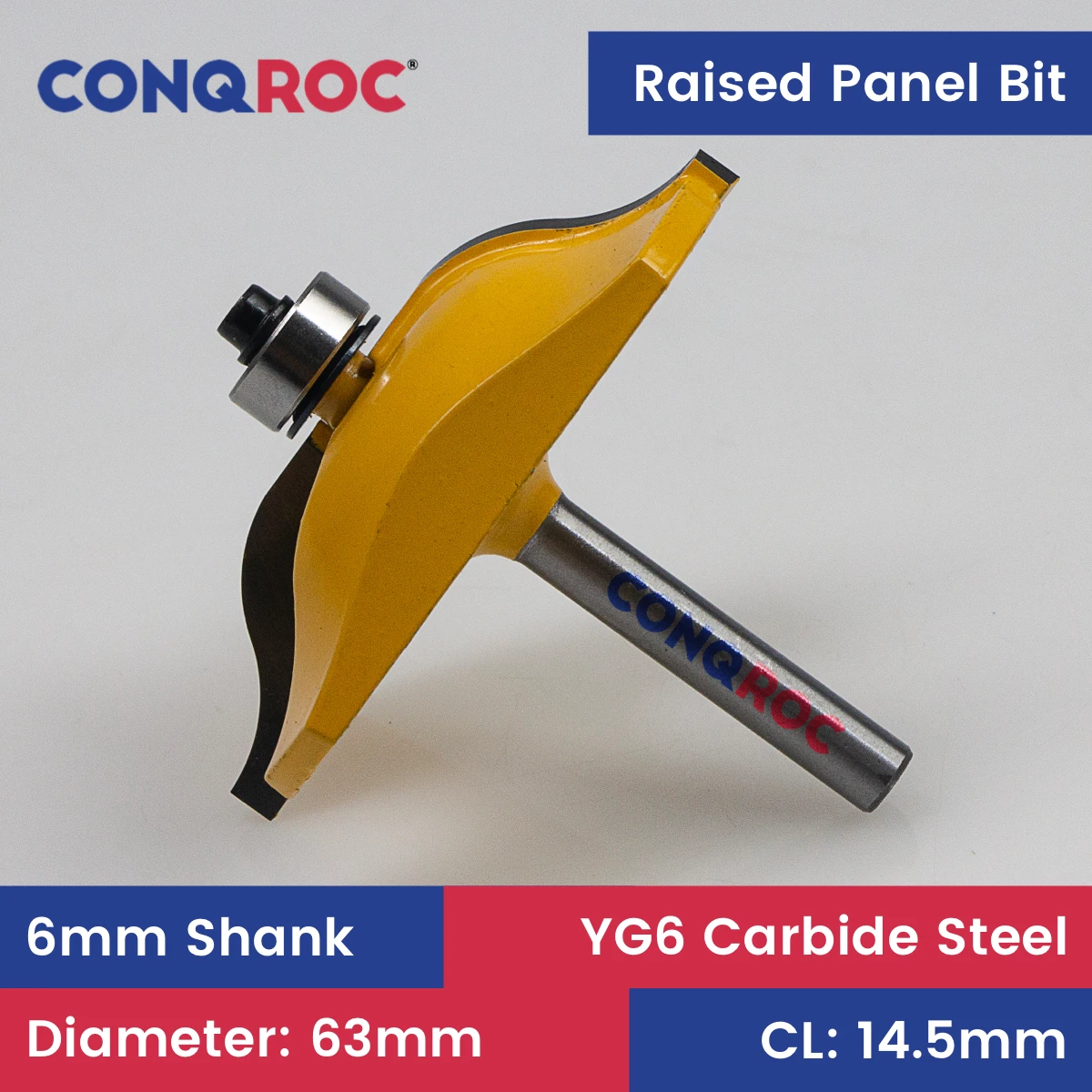 6mm-Shank-Raised-Panel-Router-Bit-with-Top-Bearing-Diameter-63mm ...