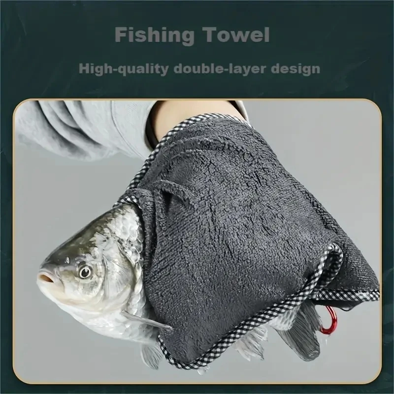 Fishing-towel-double-layer-thickened-sweat-wiping-rock-fishing-catch ...