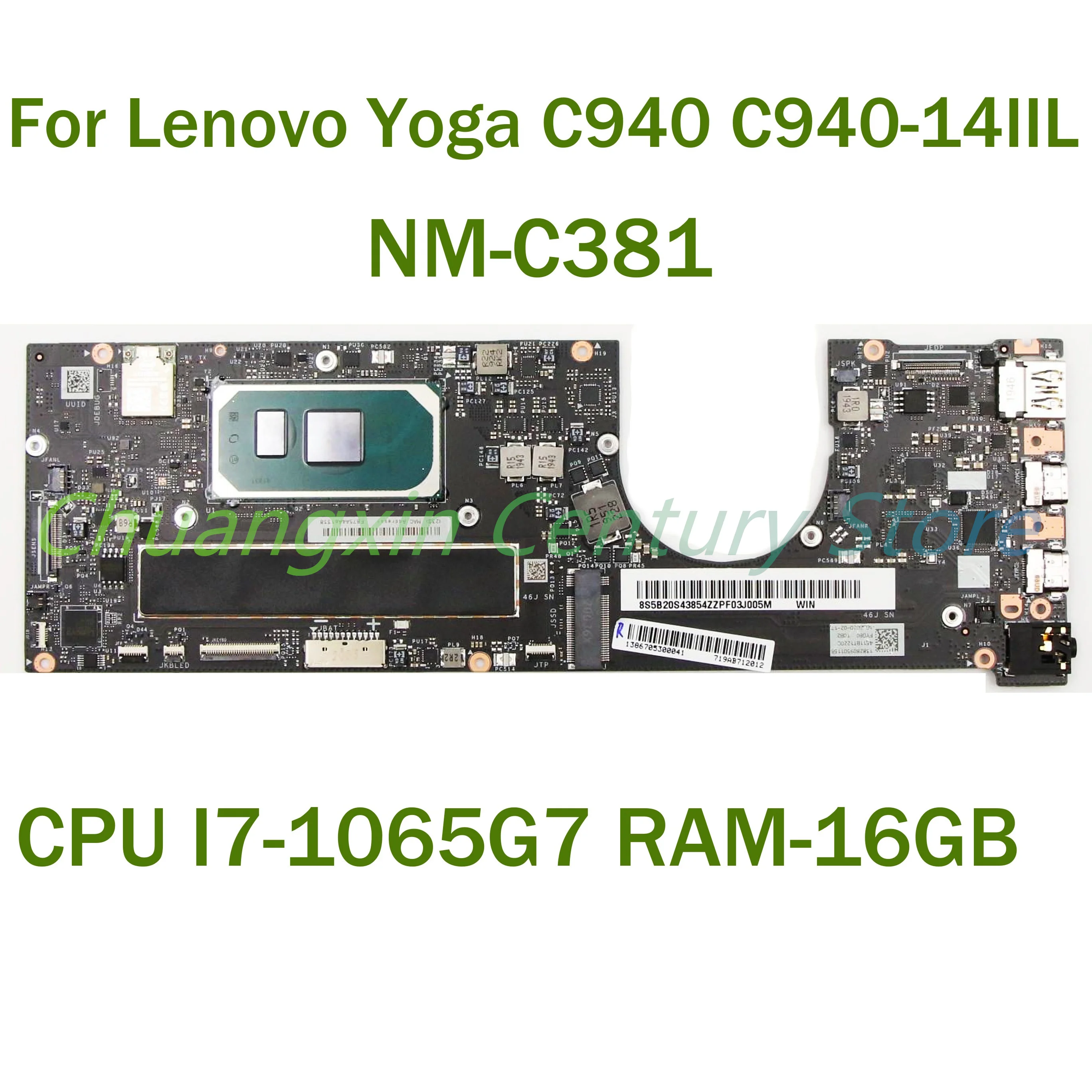 For-Lenovo-Yoga-C940-C940-14IIL-Laptop-motherboard-NM-C381-with-CPU-I7 ...
