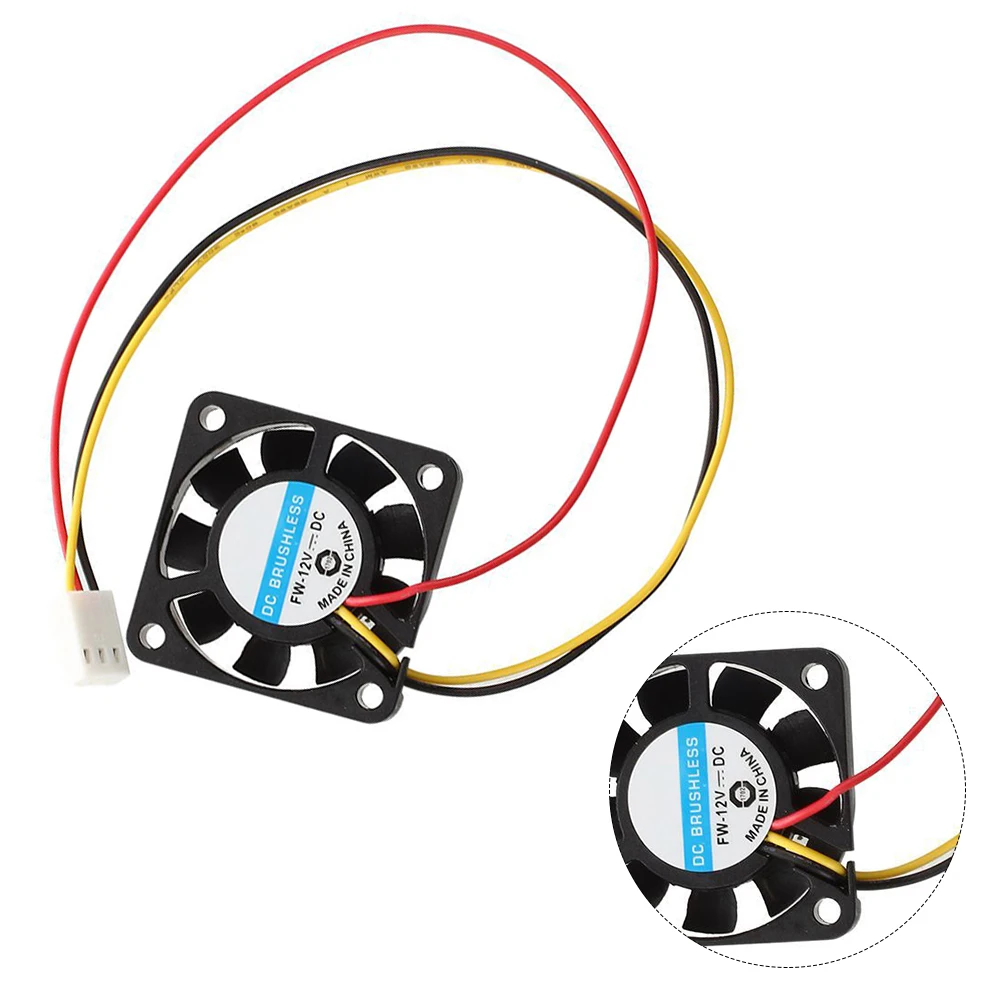 12V 4*4cm 3pin Car Radio Cooling Fan For Multimedia Player Head Unit ...
