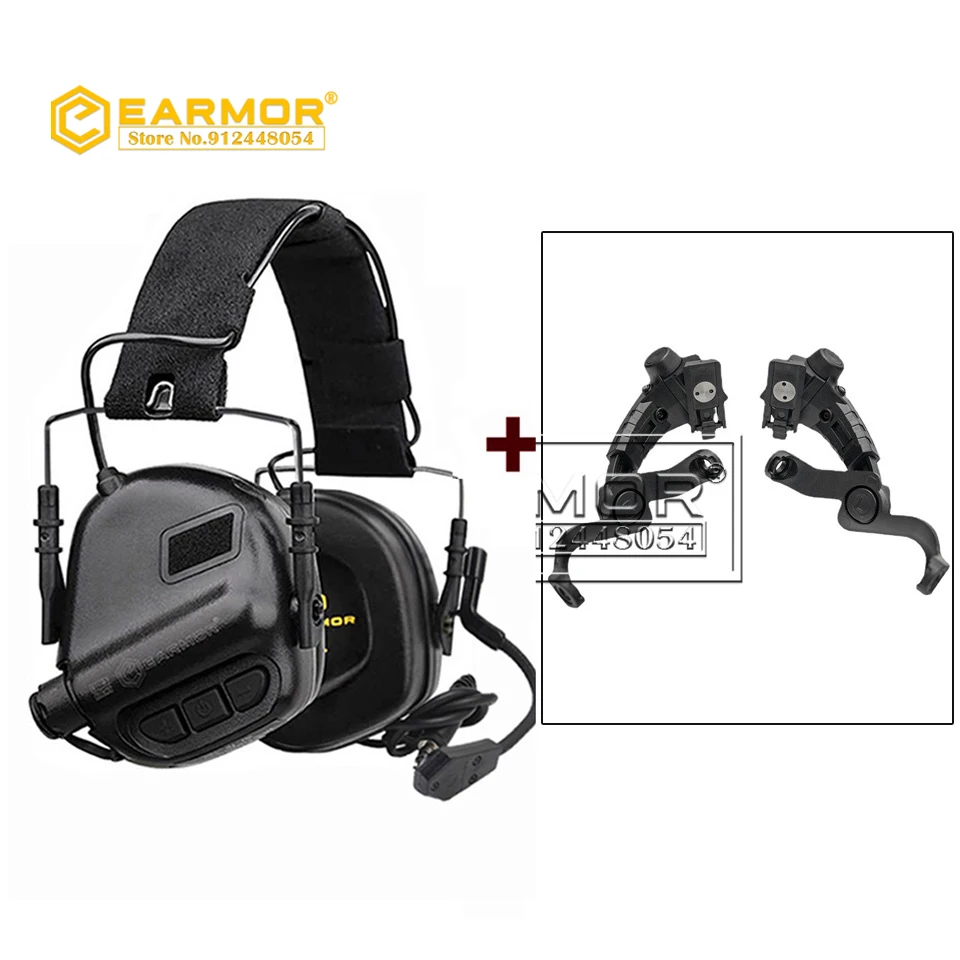 EARMOR-Tactical-Headset-M32-MOD4-and-M16C-Tactical-Headset-Kit-for-M31 ...