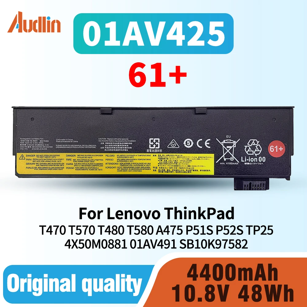 01AV425-61-48Wh-Battery-for-Lenovo-ThinkPad-T470-T570-T480-T580-A475 ...