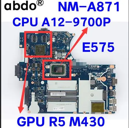 For Lenovo ThinkPad E575 E5470 laptop motherboard .NM-A871 motherboard ...