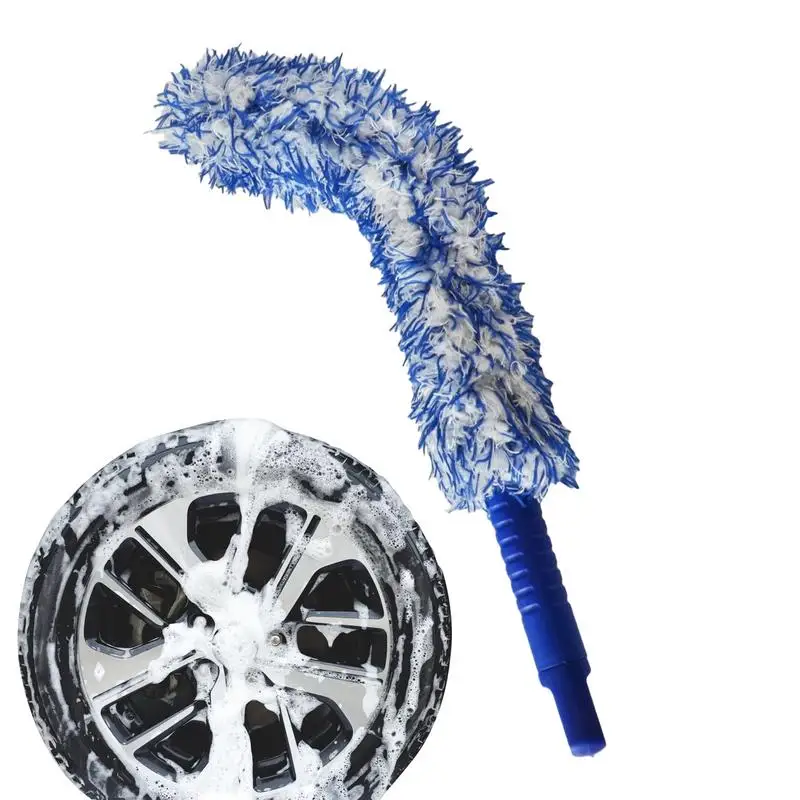 Car-Rim-Brush-Car-Tire-Brush-Rim-Cleaner-Brush-Short-Handle-Microfiber ...