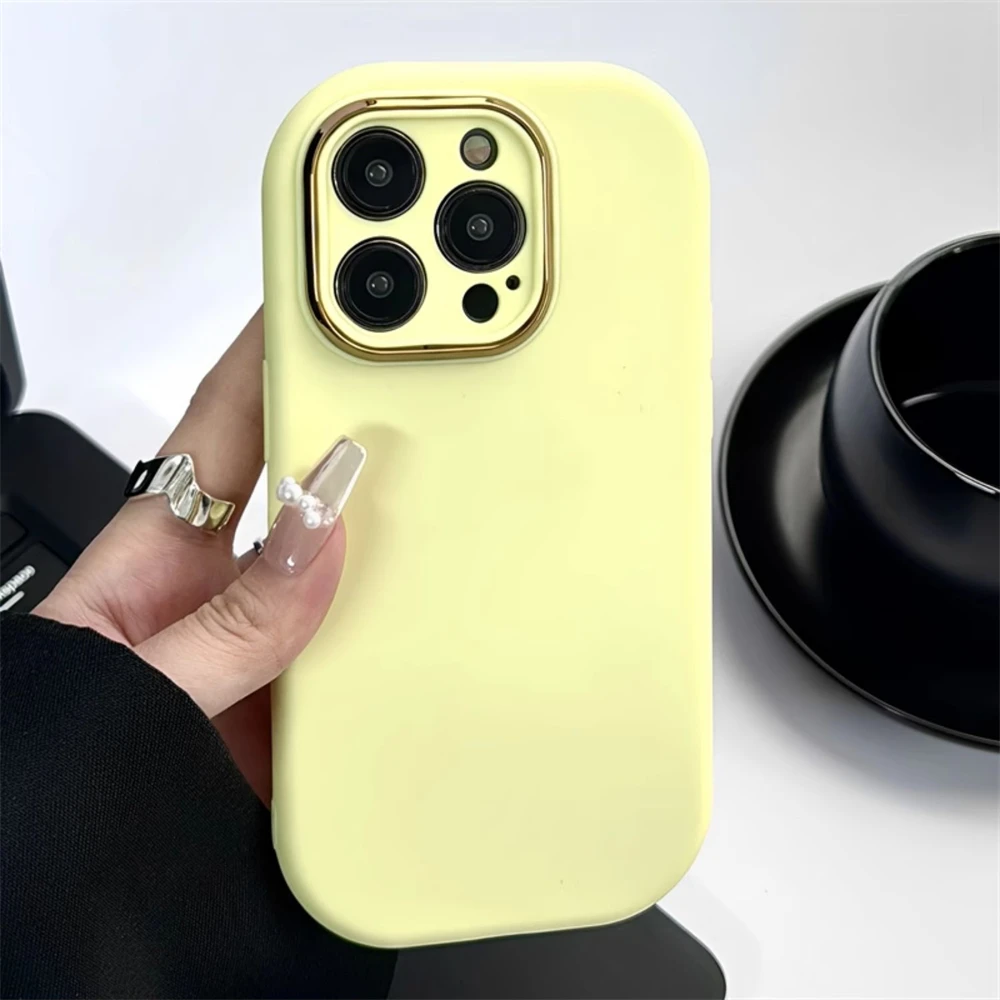 Korean-Cute-Candy-Color-Soap-Oval-Phone-Case-For-iPhone-15-Pro-Max-14 ...