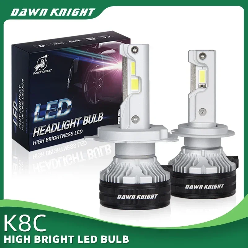 DAWNKNIGHT-K8C-40W-K7C-H7-H4-Led-Lamps-3-Copper-Tube-Led-Headlight ...