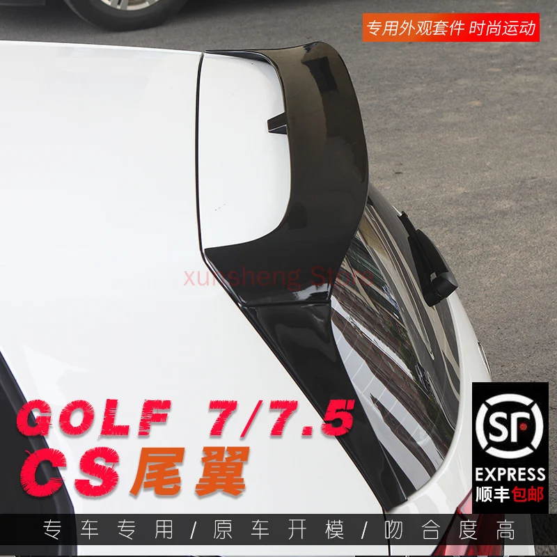 Glossy Black Clubsport Style Carbon Fiber CS Style Rear Roof Spoiler ...