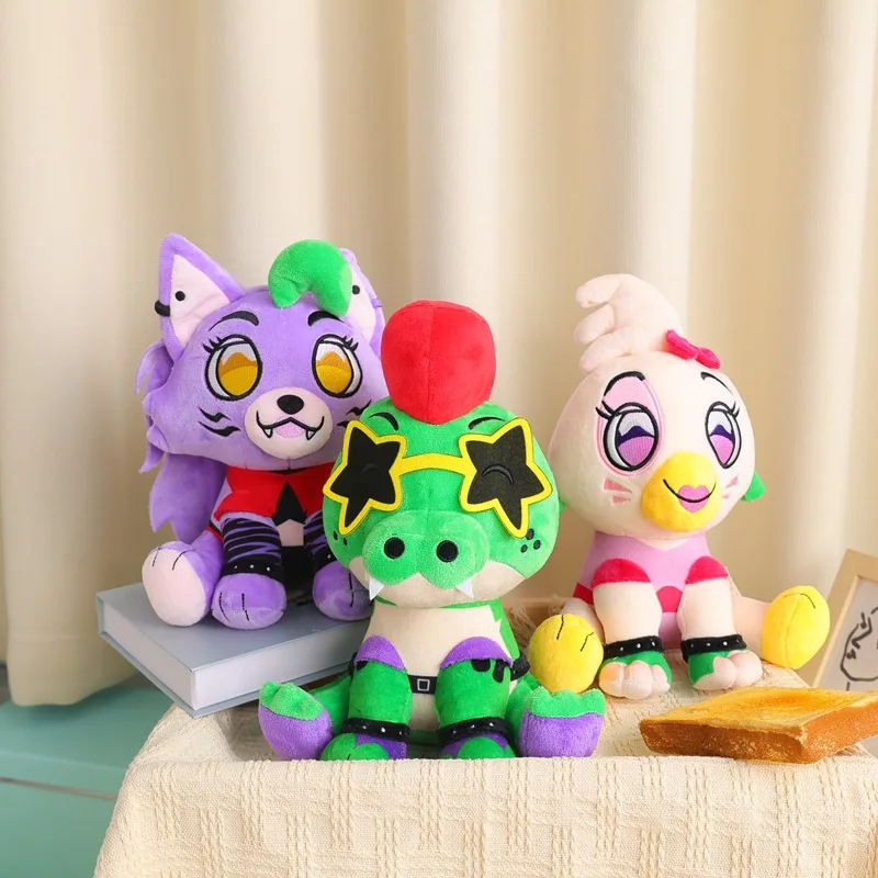 Cute Sitting Wolf and Chick Animal Plush Toy, Star Crocodile Doll ...