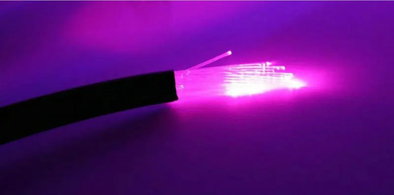 Decorative-Black-PVC-Sheather-Fiber-optical-cable-50pcs-0-75mm-in-PE ...