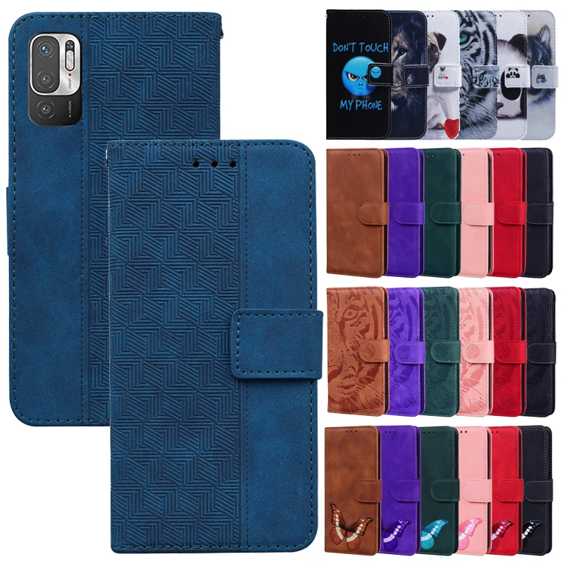 Leather-Case-For-Xiaomi-Redmi-Note-10-5G-Magnetic-Flip-Wallet-Case ...
