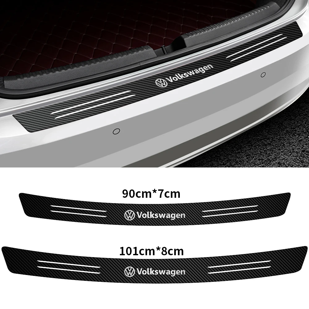 1Pcs-Car-Carbon-Fiber-Rear-Bumper-Trunk-Protection-Stickers-for ...