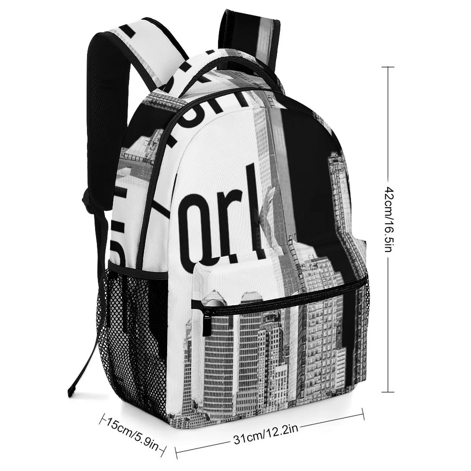 Cartoon Black And White Backpacks