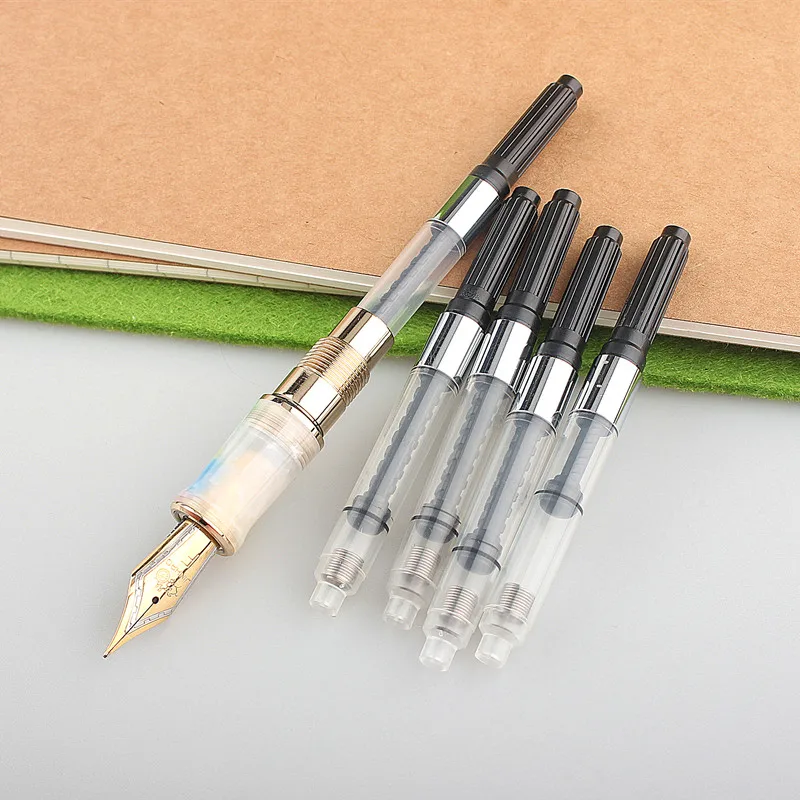 Pluma-estilogr-fica-de-alta-calidad-10-piezas-convertidor-de-tinta-cartuchos-recarga-de-pluma ...