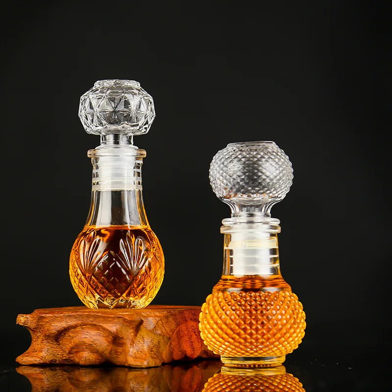 Mini carafe à whisky en verre français ou bouteille de 100ml,vin ...