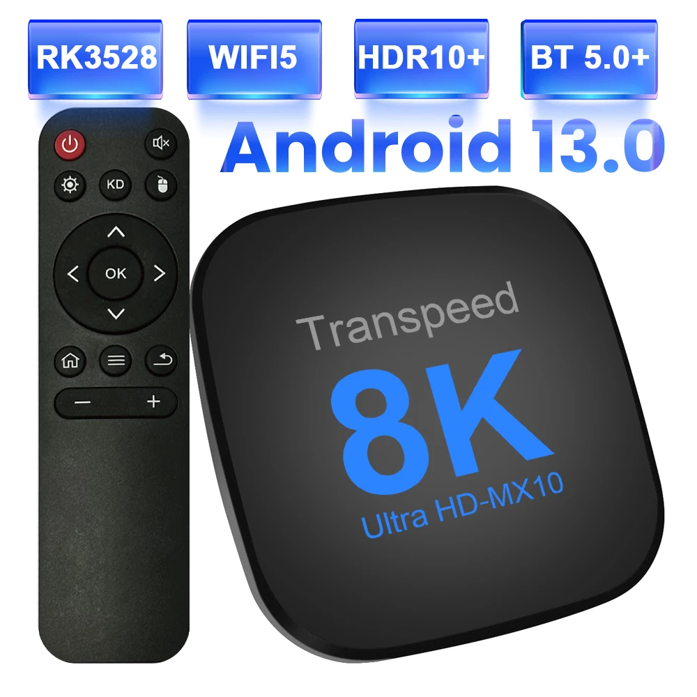 Transpeed-ATV-Android-13-TV-CAIXA-Assistente-de-Voz-Dual-WiFi-Quad-Core ...