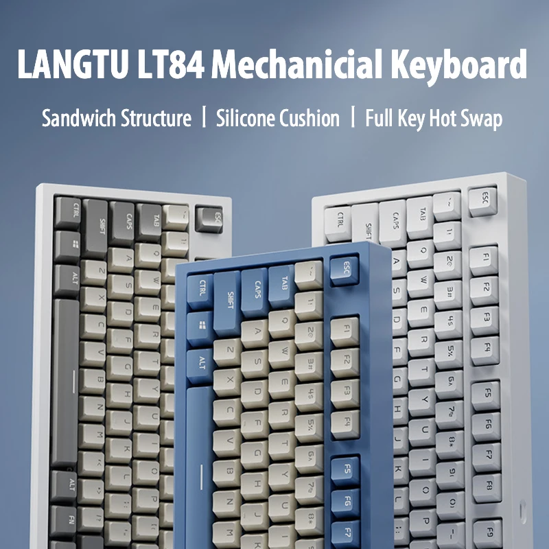Langtu-LT84-Mechanical-Keyboard-Wireless-2-4G-Teclado-Gamer-Bluetooth ...