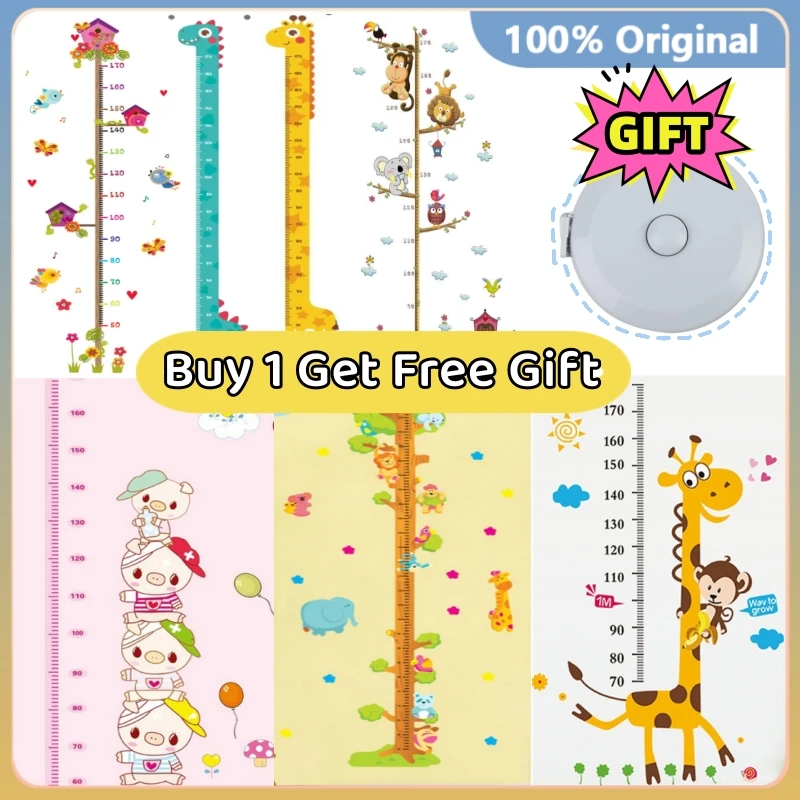 Cartoon-Height-Measure-Wall-Sticker-Kids-Height-Sticker-Child-Growth ...