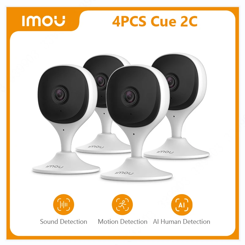 Dahua Imou 4pcs Cue 2c Ip Camera Set Security Action Indoor Wifi Camera ...
