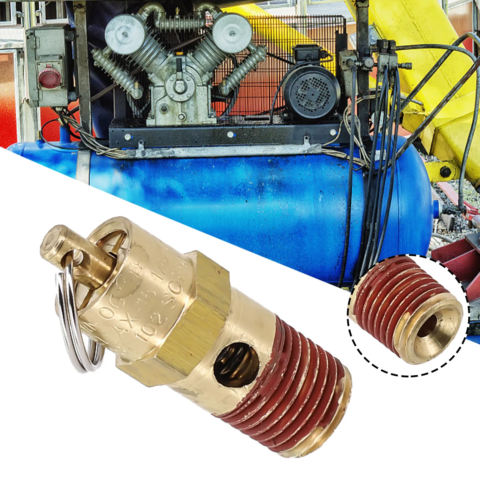 Air-Compressor-Safety-Relief-Valve-1-4inch-Male-NPT-Threaded-125PSI ...