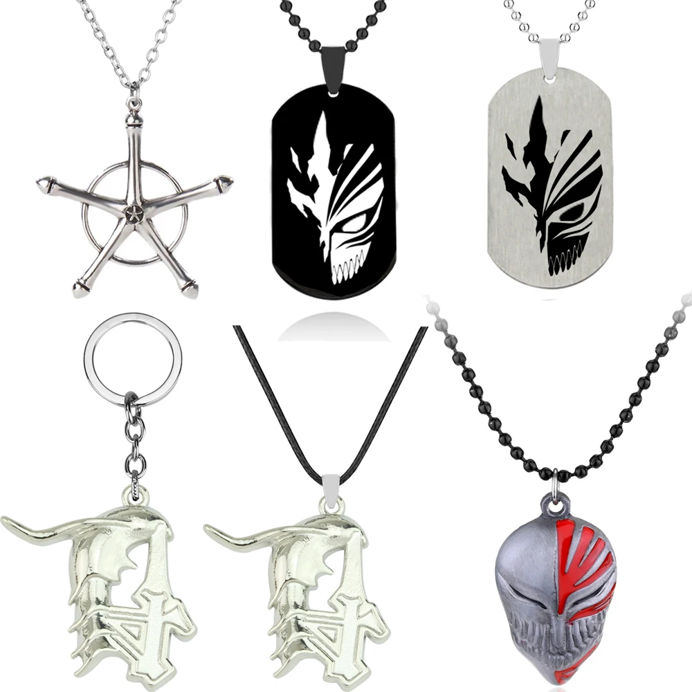 Anime Bleach Necklace Kurosaki Ichigo Ulquiorra Cifer Cosplay Unisex ...
