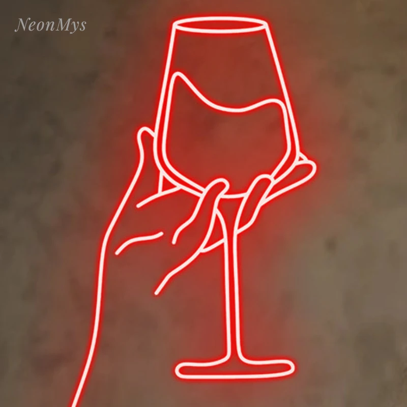 11Colors-Red-Wine-Glass-Neon-Sign-Wine-Glass-Light-LED-Light-Wall-Decor ...