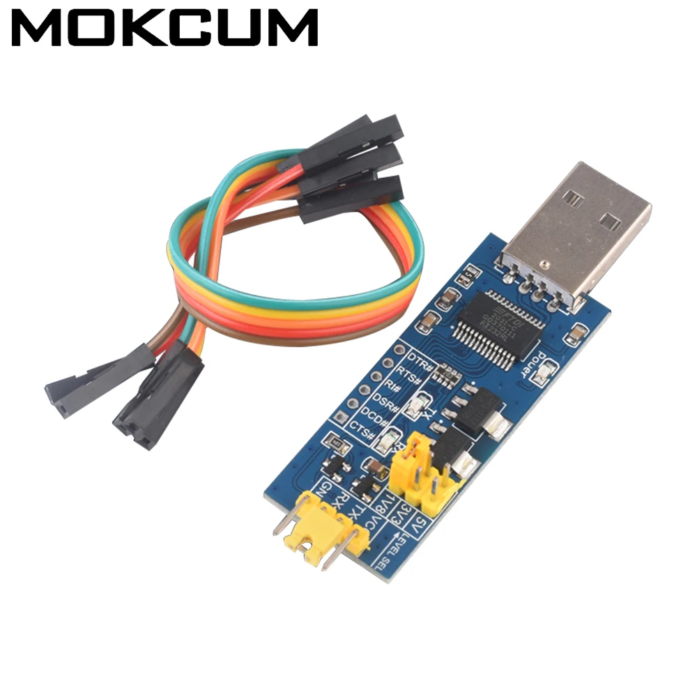 USB to TTL 변환기 USB to UART 모듈 5V/3.3V/1.8V FT232RL 코드 프로그래머 다운로드기 5V/3.3V/1.8V 500mA VCC 전원 출력
