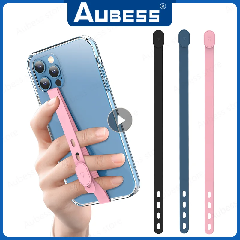 Universal Wrist Band Phone Holder For iPhone Finger Grip Mobile Phone ...